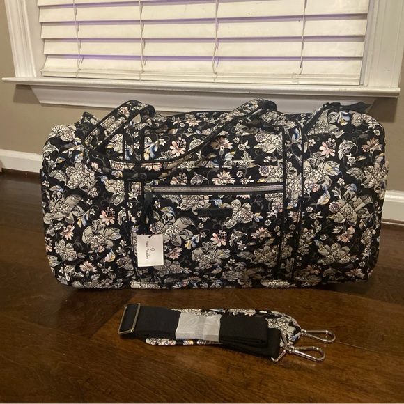 Vera Bradley | Bags | Vera Bradley Iconic Medium Travel Duffel Shoulder Strap Holland Garden ...